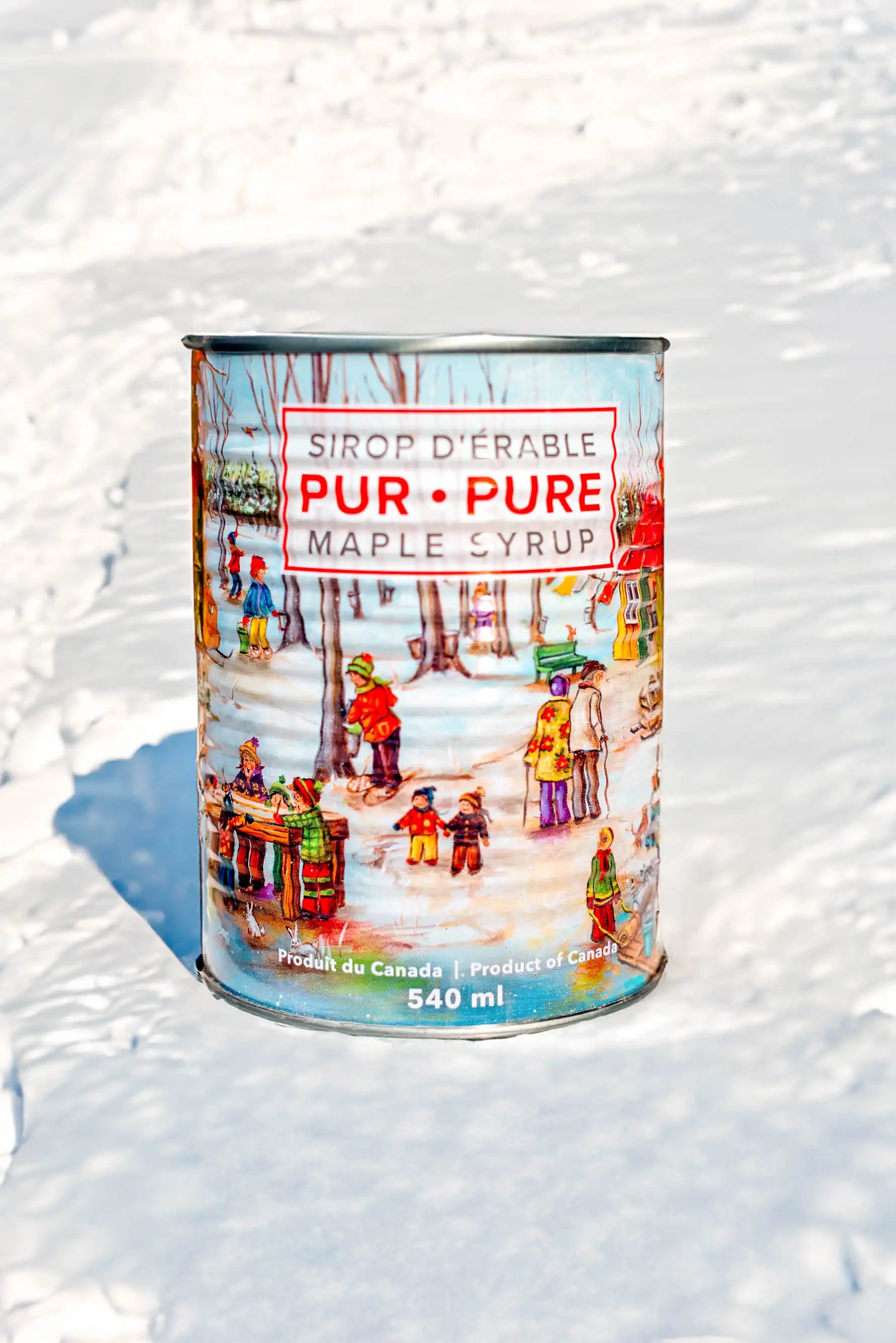 Sirop d'érable foncé – 8 cannes de 540 ml - 1 gallon | Érablière Chic Chocs